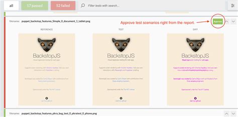 GitHub Garris BackstopJS Catch CSS Curve Balls