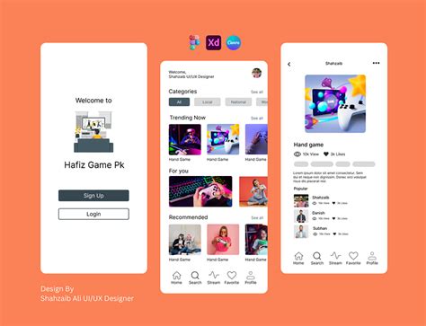 Gaming App Ui Ux Design By Shahzaib Ali On Dribbble