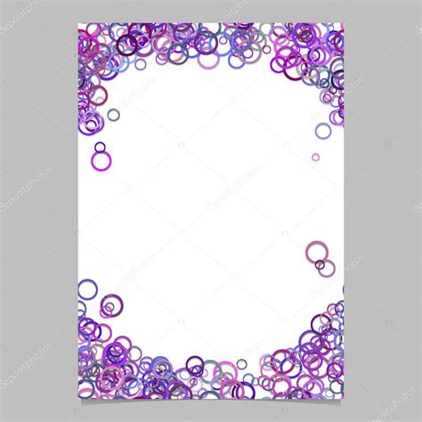 Modern Random Circle Pattern Page Background Template Blank Brochure