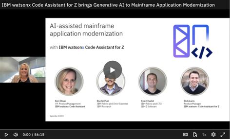IBM Watsonx Code Assistant For Z Brings Generative AI To Mainframe Application Modernization