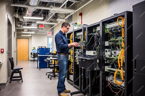 Engineer Testing Server Redundancy With Failover Simulations Premium Ai Generated Image