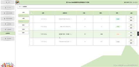 Pythonflask计算机毕业设计web的网络考试系统的设计与实现（程序开题论文）期末考试期末考试自拟主题制作一个网站一技术框架要求1后台使用python的flas Csdn博客