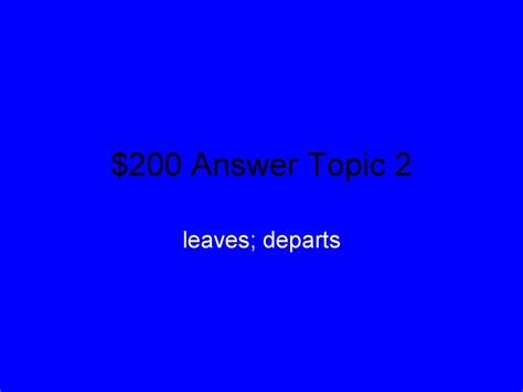 Jeopardy Game презентация онлайн