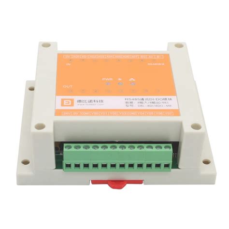 Modbus RTU Protocal In Out Controller RS Module Remote IO DA PLC Extension Module Free