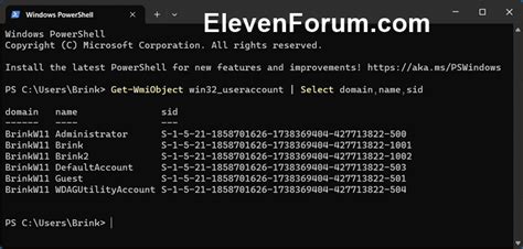 Find Security Identifier Sid Of User In Windows 11 Windows 11 Forum