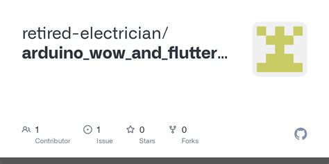 github retired electrician arduino wow and flutter meter