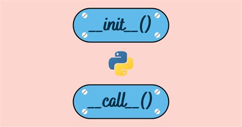 init and call in python what do they do