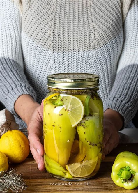 Pimientos Encurtidos Cocinando Con Tj