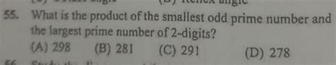 What Is The Product Of The Smallest Odd Prime Number And The Largest Prim