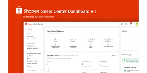 Shopee Seller Center Dashboard V1 Figma