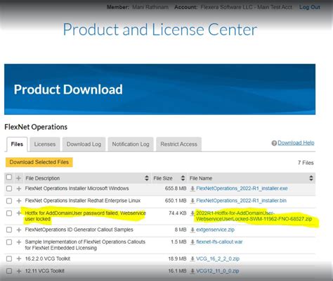 hotfix for ldap user login failed and webservice user locked in flexnet