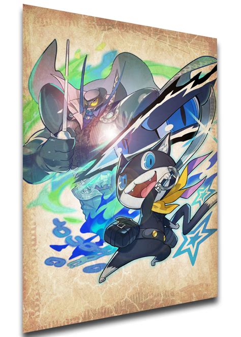 Poster Wanted Persona 5 Mona And Zorro Ll2532 Propaganda World