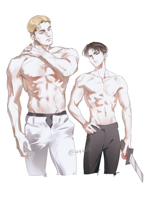 44ge5 Erwin Smith Levi Shingeki No Kyojin Shingeki No Kyojin
