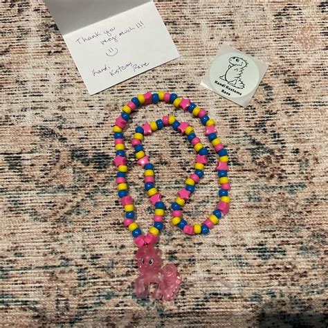 Mlp Kandi Necklace Multiple Styles Rave Edm Edc Rainbow Plur Festival Pride Etsy