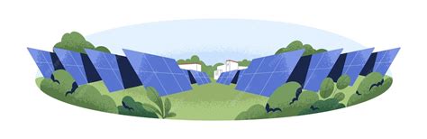 지속 가능한 녹색 전기 에너지를 위한 태양광 패널 농장 대체 에코 전기 태양 발전소 자연에 셀 배터리가 있는 스테이션