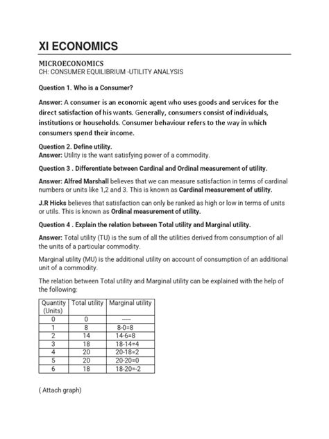 ch3 consumer equilibrium utility analysis pdf utility marginal
