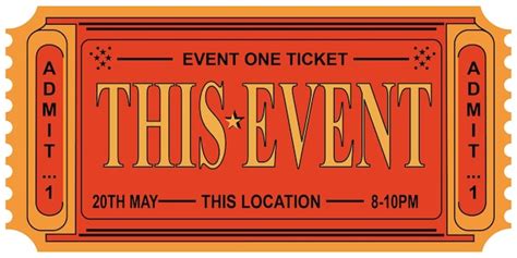 Premium Vector Event Ticket Design Vector Illustration
