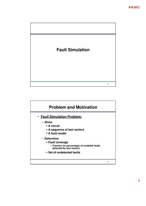 PDF L Fault Simulation DOKUMEN TIPS