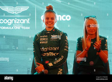 Abu Dhabi Abu Dhabi 23rd Nov 2023 L To R Tina Hausmann Sui Aston Martin F1 Academy