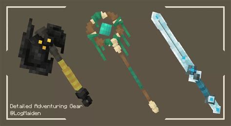 Detailed Adventuring Gear [blacksmiths Project ╤ Jam] Minecraft Texture Pack