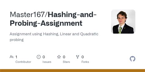 Github Master167hashing And Probing Assignment Assignment Using