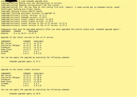 Kubernetes Kubeadm Upgrade Apply V1180 00 Does Not Seem To Upgrade The Master Node Stack