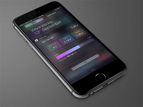 Ios 8 Widget By Andrés Redondo On Dribbble