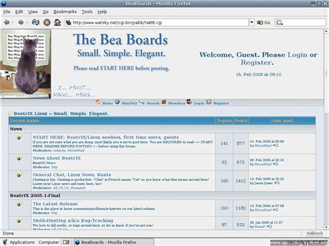 Operating System Screenshot Linux Beatrixlinux