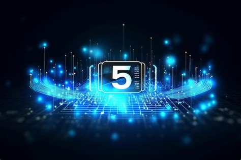 Premium AI Image G Network Technology Background