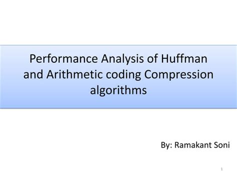 Huffman And Arithmetic Coding Performance Analysis Pdf