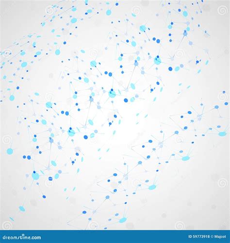 Molecular Abstract Structure Stock Vector Illustration Of Abstract Data 59773918