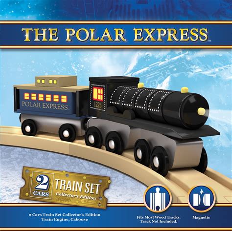 Masterpieces Wood Train Sets The Polar Express 2 Piece Train Set