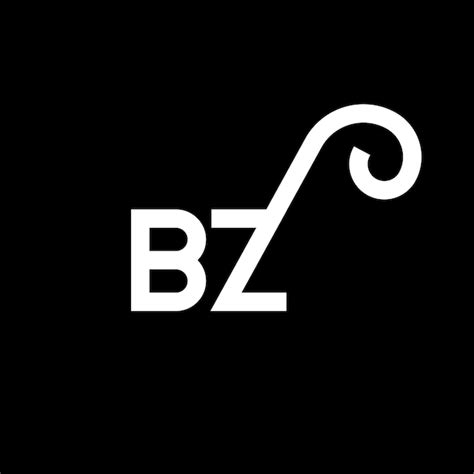 Premium Vector Bz Letter Logo Design On Black Background Bz Creative Initials Letter Logo