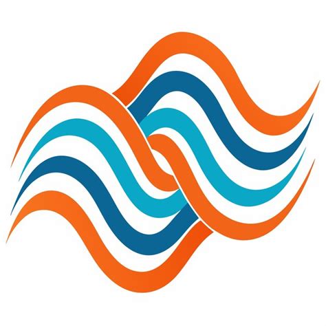 wavy overlapping lines fluid and dynamic movement design premium ai