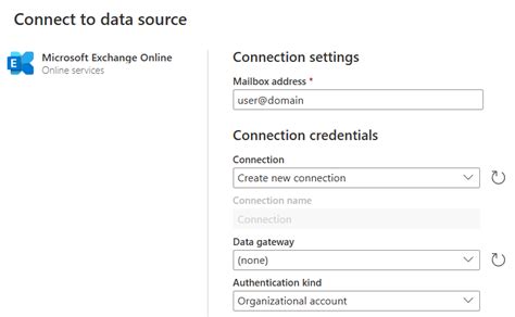 Connecteur de données Microsoft Exchange Online Power Query Power