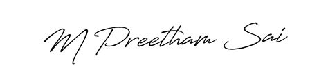 91 M Preetham Sai Name Signature Style Ideas Good E Signature