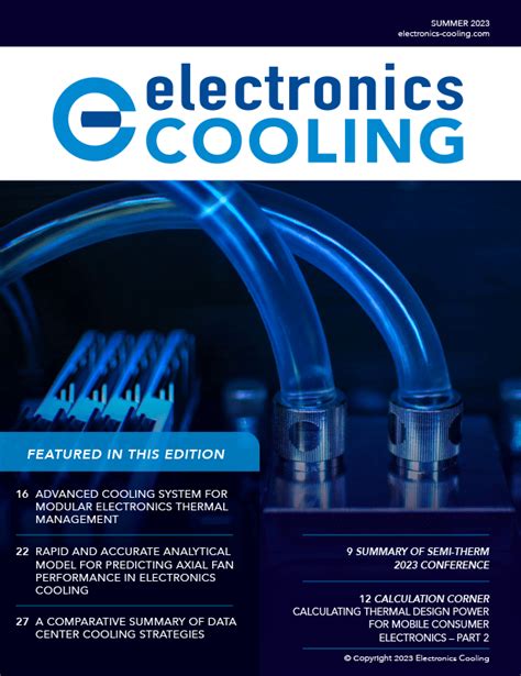 Electronics Coolingissue 3summer 2023cover Electronics Cooling
