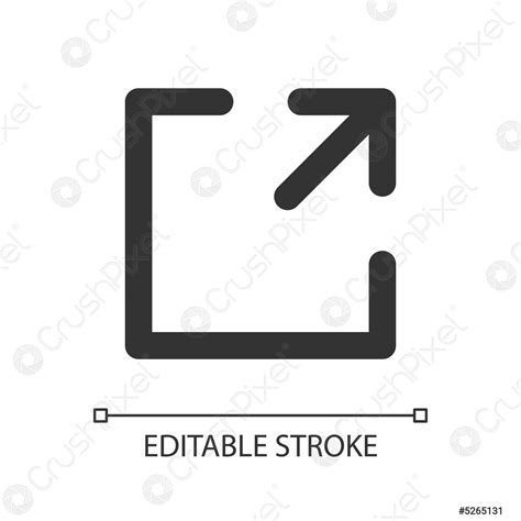 Resize Pixel Perfect Linear Ui Icon Stock Vector Crushpixel