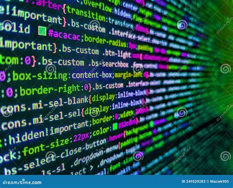 Abstract Source Code Background New Technology Revolution Computer Programming Source Code