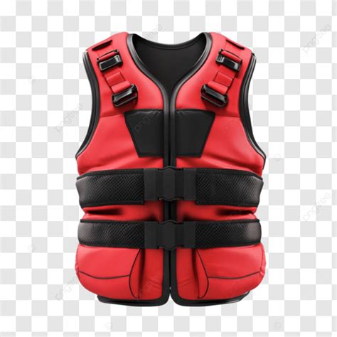 물 안전을 위한 끈이 달린 빨간색과 검은색 구명 조끼 구명 조끼 빨간색과 검은색 물 안전 Png 일러스트 및 이미지 에 대한 무료 다운로드 Pngtree