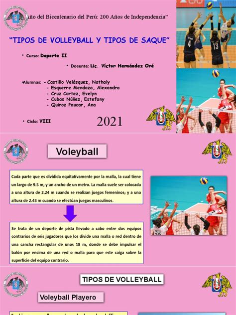 Tipos Y Variantes Del Voleibol Pdf Vóleibol Deportes