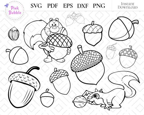 Acorn Svg Acorn Svg Acorn Clipart Oak Svg Nut Clipart Acorn Silhouette Acorn Vector Acorn