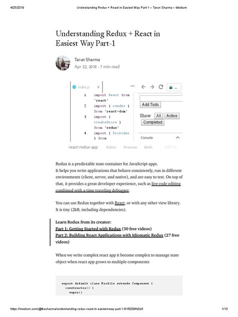 understanding redux react in easiest way pdf pdf mobile app