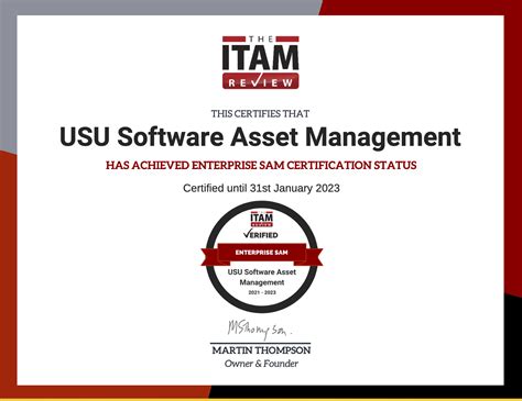 Usu Software Asset Management Certification Enterprise Sam Itam Review