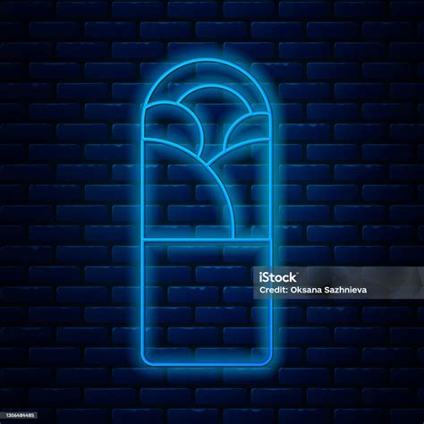 벽돌 벽 배경에 고립 된 빛나는 네온 라인 도너 케밥 아이콘 샤와르마 표지판 길거리 패스트푸드 메뉴 벡터 0명에 대한 스톡 벡터 아트 및 기타 이미지 Istock