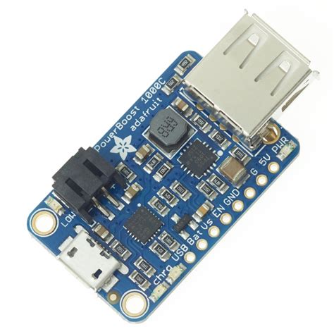 Tandy Adafruit Powerboost 1000c Rechargeable 5v Lipo Usb Boost Charger