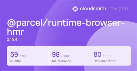 Parcel Runtime Browser Hmr 2 15 4 Npm Package Quality Cloudsmith Navigator