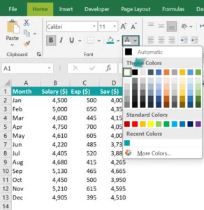 Excel Spreadsheet Screen Components How To Use Format