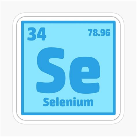 Element Selenium Sticker For Life Science Enthusiasts