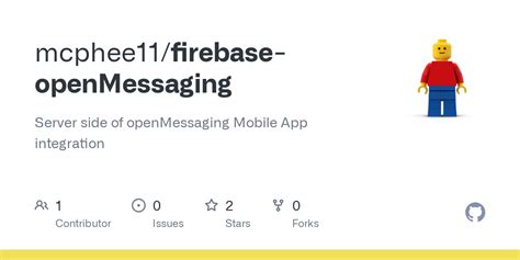 GitHub Mcphee Firebase OpenMessaging Server Side Of OpenMessaging Mobile App Integration